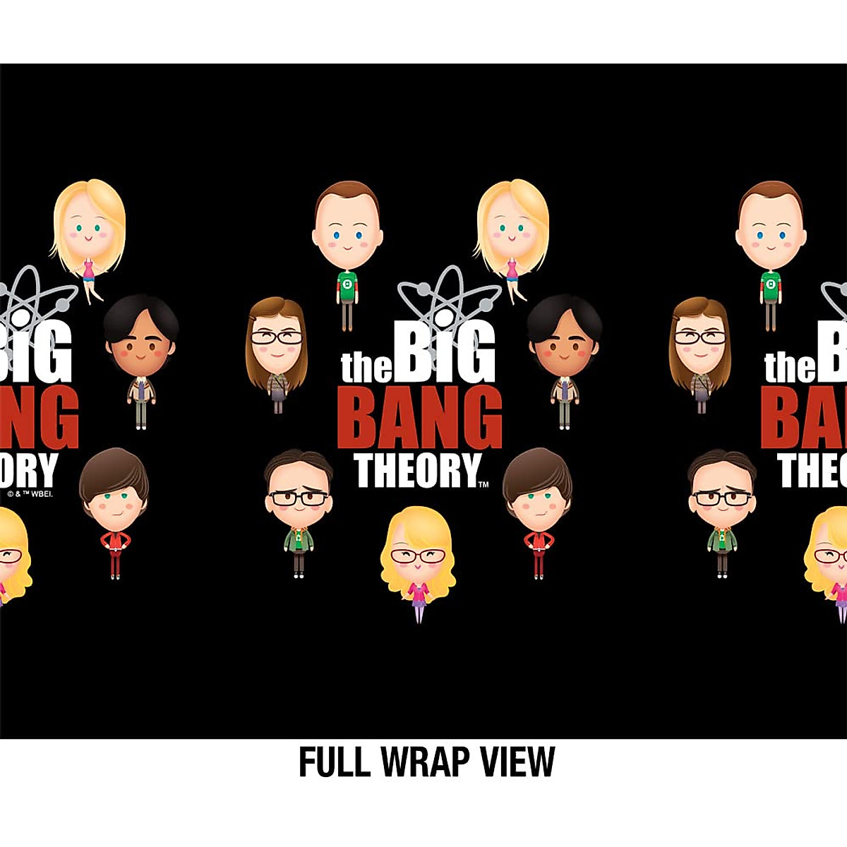 Big Bang Theory OFFICIAL Emojis 24 oz Insulated Canteen Water Bottle, Leak Resistant, Vacuum Insulated Stainless Steel with Loop Cap