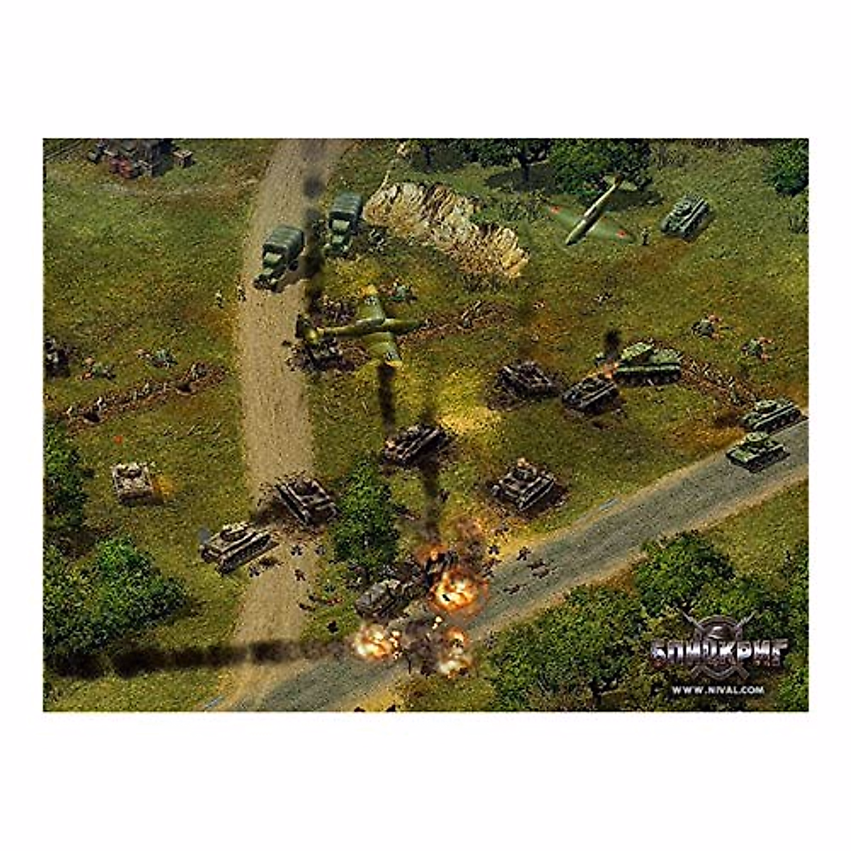 Blitzkrieg Strategy Two Game PC DVD Pack - Fight on Every Major Front of WWII - Includes Blitzkrieg 2 + Fall of the Reich