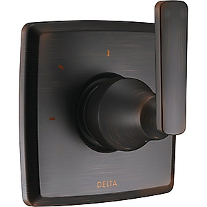 Delta Faucet Ashlyn 3-Setting Shower Handle Diverter Trim Kit, Diverter Valve Trim Kit Oil Rubbed Bronze, 3 Way Shower Diverter, Delta Diverter Trim, Venetian Bronze T11864-RB (Valve Not Included)