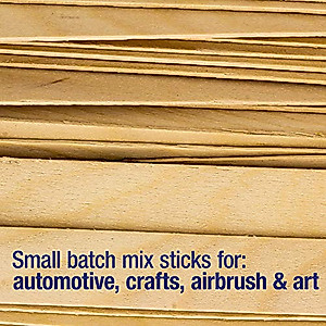 TCP Global Wood Paint Mixing Sticks - 50 Pack - Automotive, Crafts, Airbrush, Art