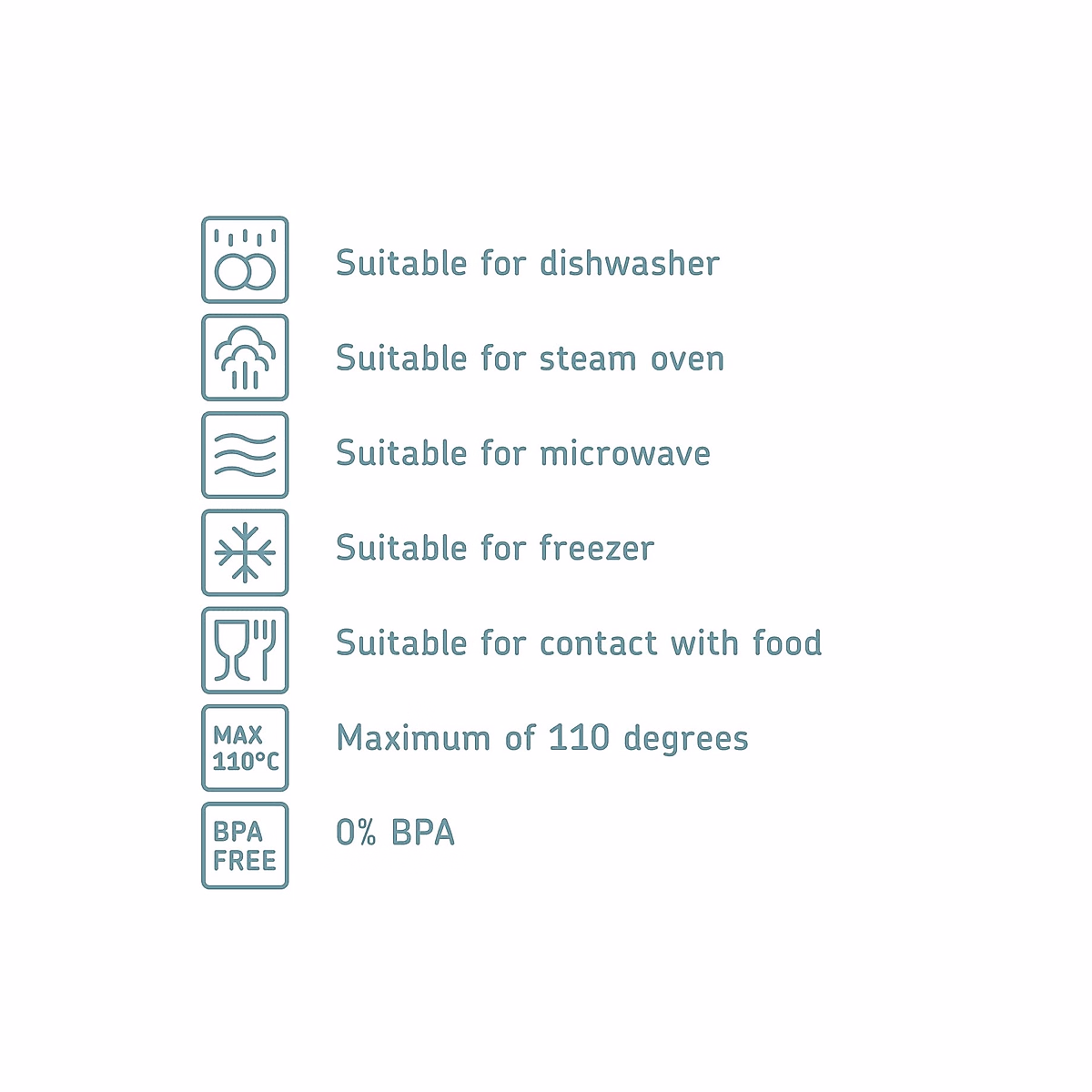 Mepal Cirqula 34oz/1,000ml Circular Rectangular Multi Food Storage & Serving Container with Transparent Lids | Perfect for Food Prep | Microwave & Dishwasher Safe | Vivid Blue | Made in Holland