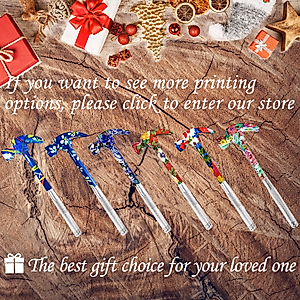 Floral Hammer with Screwdriver 6 in 1 Multifunctional Tool Set with Slotted/Flat Head Phillips Screwdriver & Nut Drivers Garden Tool Nail Puller Hammer Gift for Halloween Thanksgiving Christmas (Blue)