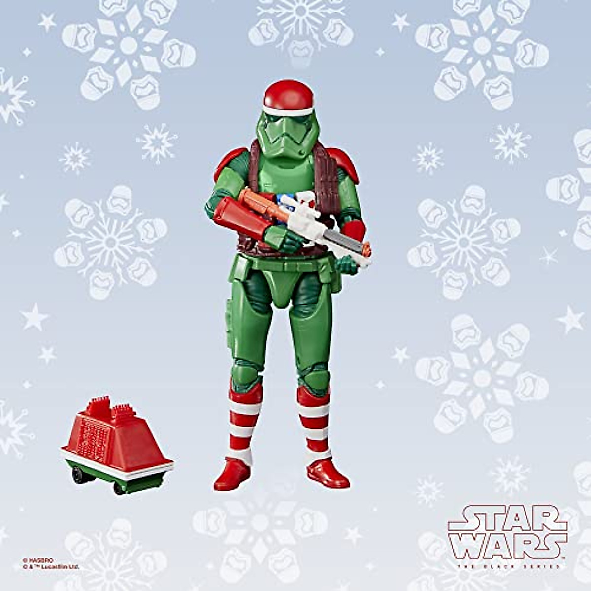 STAR WARS The Black Series First Order Stormtrooper (Holiday Edition) and Mouse Droid Toys, 6-Inch-Scale Holiday-Themed Collectible Figures (Amazon Exclusive)