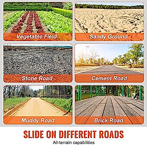 VEVOR Folding Table Cart, 1800 LBS Heavy Duty Table Trolley with 5" Swivel Wheels, Black Desk Trolley for Garage, Home, Warehouse, Party Event Hotel Furniture 10 Table Capacity