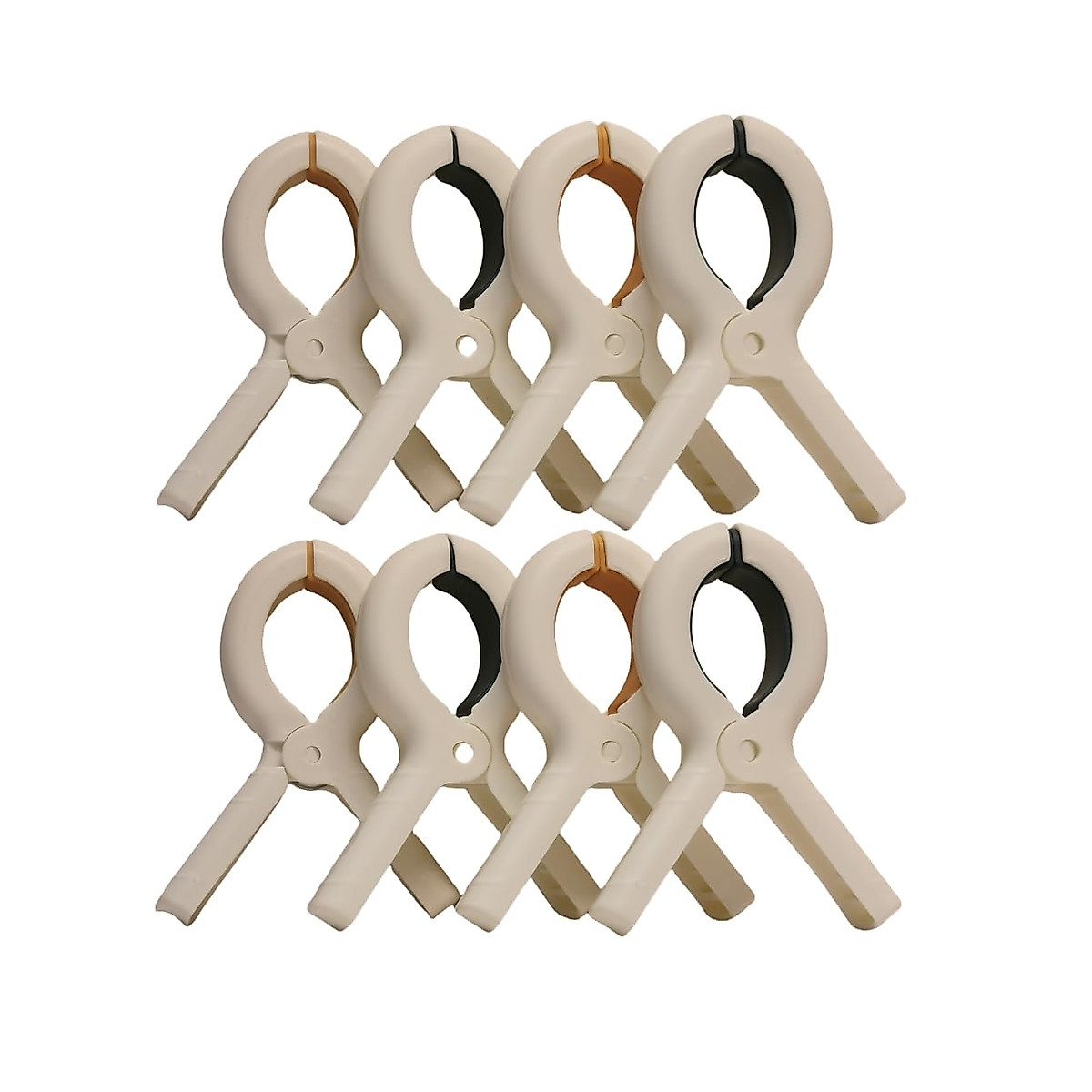 12 Pack Beach Towel Clips - Heavy-Duty Plastic Clothes Pins-Windproof Clothes Clips- Securely Holds Towels, Clothes, and More - Perfect for Beach Chairs, Picnic Tables, and Outdoor Activities