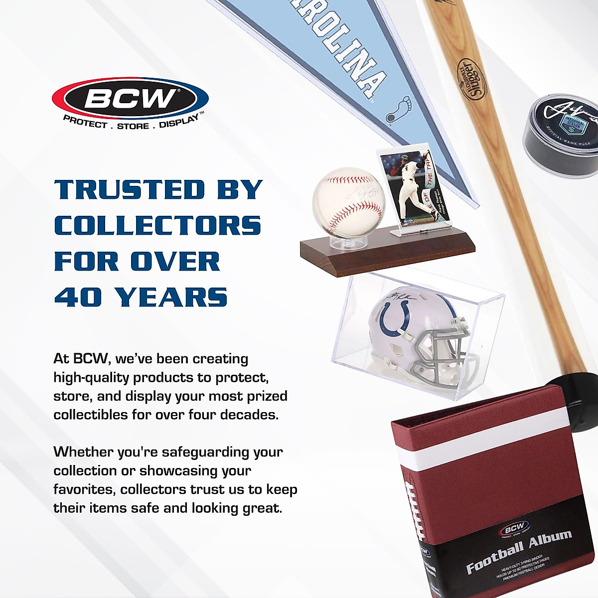 BCW Supplies Baseball 3" Album - Burgundy | Premium Durable Binder for 90 Baseball Cards Heavy-Duty D-Ring, Lasting Durability, and Classic Display | Ideal for Collectors, Storage, and Card Protection