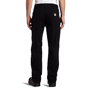 Carhartt Men's Relaxed Fit Twill Utility Work Pant, Black, 34W x 32L