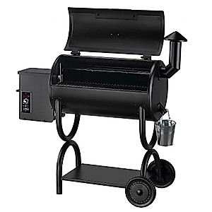 Z GRILLS ZPG-550B Wood Pellet Smoker Grill, Auto Temperature Control, 553 sq in Cooking Area, 8 in 1 Grill for Outdoor BBQ, Black