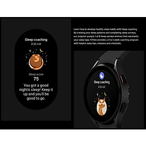 Samsung Electronics Galaxy Watch 4 44mm R870 Smartwatch GPS WiFi Bluetooth (International Model) (Black), (SM-R870)