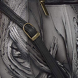 Anna by Anuschka womens Sling Flap Shoulder Bag, African Leopard, One Size US