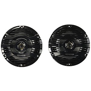 Kenwood KFC-1653MRB 6.5" Black Marine 2 Way Speakers 150 Watts