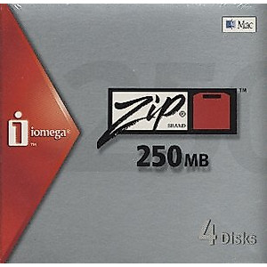Iomega 250 MB ZIP Disk, MAC Formatted, Part # 31613- New and Factory Sealed