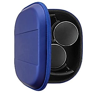 Geekria Shield Headphones Case Compatible with AKG Y45BT Wireless, Y400, Y50BT, N60NC Wireless, Y500 Case, Replacement Hard Shell Travel Carrying Bag with Room for Accessories (Blue)