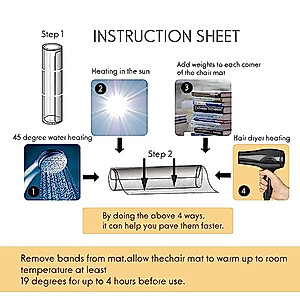 Sillamate Black 36'' x 48'' Office Chair Mat for Hardwood Floor, Heavy Duty Floor Mat, Pack 2, Eco-Friendly Series Desk Chair Mat (2, 36x48 inches(NO Lip))