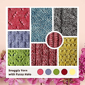 KnitPal Cotton to The Core Soft Cotton Yarn for Crocheting, 78% Cotton and 22% Acrylic - 3 DK Weight Cotton Acrylic Blend Yarn for Knitting - Soft Baby Yarn - 6 Skeins, 852 yds/300g (Charcoal Black)