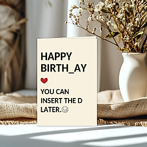 Abeletree Funny Birthday Gifts for Men Him, Humorous Birthday Card for Husband Boyfriend, Men Gifts for Birthday, Husband Bday Card