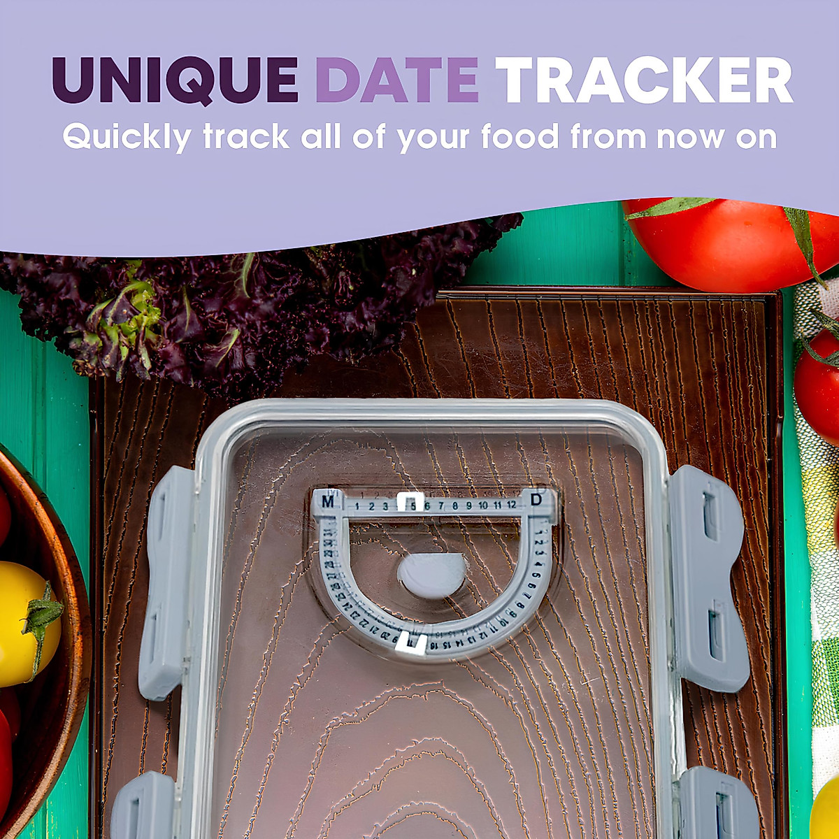 Frovita 3PCS Fruit Containers for Fridge - Airtight Fruit Storage Containers for Fridge with Lids and Strainers - Food Organizer Containers Colander with Built in Month and Date Tracker