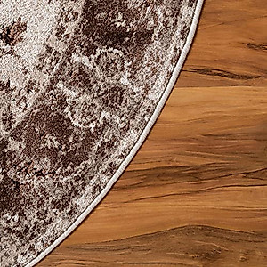 Unique Loom Rushmore Collection Area Rug - Lincoln (5' 3" x 8' Oval, Cream/Beige)