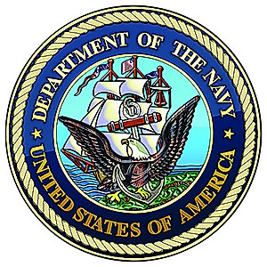 US Navy Seal on Fabric, Yardage (20 inch Diameter)