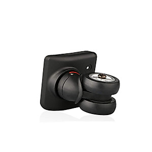 XiaoShiJie 360 Degree Swivel Mute Repair Replacement Luggage Wheel Suitcase Wheels Parts Spinner (DiLong W078#) (Front & Back Wheels (Set of 2 Pairs))