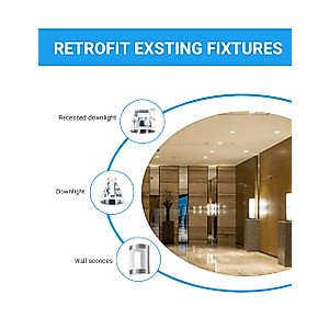 IDO LED G24q 4-Pin Light Bulb 14W 2000Lumens 32W Compact Fluorescent Lamp Replacement (Remove/Bypass The Ballast)