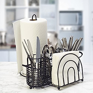 Gourmet Basics by Mikasa Gourmet Basics Art Deco Picnic Buffet Caddy with Paper Towel Holder