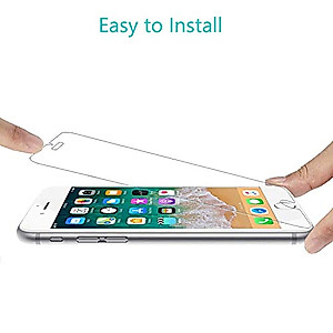 iPhone 8/7 Plus Screen Protector Glass, eTECH [3 Pack] Tempered Glass Screen Protector for Apple iPhone 8 Plus, iPhone 7 Plus [5.5"inch] 2017 2016 – Bubble Free, Case Friendly, HD Crystal Clear