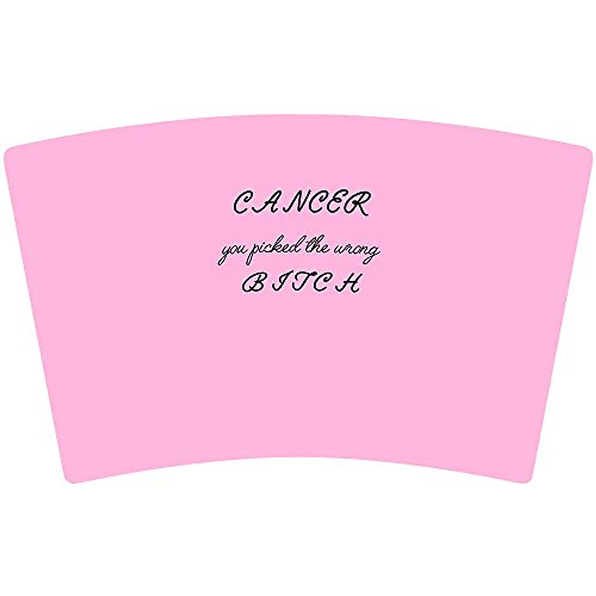 Mugzie 16 Ounce Stainless Steel Travel Mug with Wetsuit Cover - Cancer Picked the Wrong Bitch