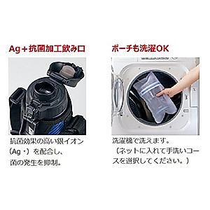 Elephant Seal (ZOJIRUSHI) Water Bottle Straight drink Sports Type sutenresuku-rubotoru 1.0l Blue Dots SD – bxl-fa10 – AZ