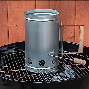 Modern Leisure® Basics Easy-Release Charcoal Starter, Steel 2 Pack