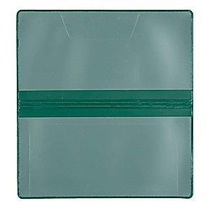 Forest Green Vinyl Checkbook Cover, Top Tear Personal Vinyl Checkbook Cover