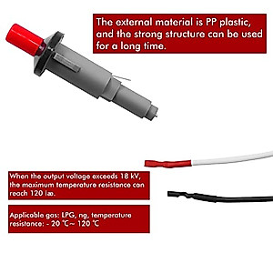 MENSI Flame Starter Push Button Piezo Kit Grill Replacement Ignitor for Weber 80462 Q100 Q200, for New Weber Traveller Griddle BBQ Parts