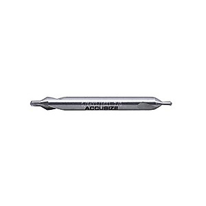 Accusize Industrial Tools 0.078'' by 2'' by 3/16'' Solid Carbide Center Drill Bits, Number 2, 60 Deg, 585-0782