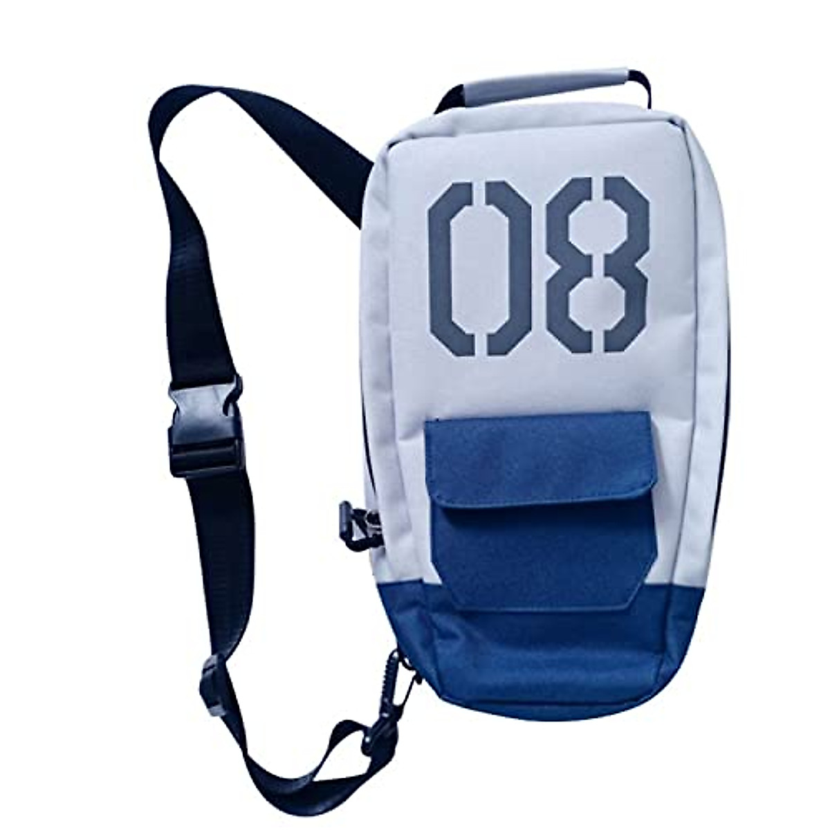 Gundam 08 MS Shield backpack of RX79-Gundam Anime Accessories Cosplay backpack-Manga Multifunctional bag, Blue, 33x20x6cm