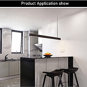 STARFISHHOME LED Linear Light,4FT 45W 4600lm spliceable 5000K White LED Linear Bay Light,AC85-277V Led Shop Light Contemporary Design Style Lighting Fixture for Offices,Studios, garages