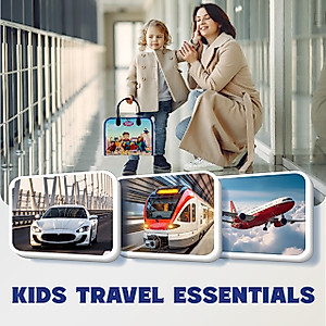 Bouncing Bobo Toddler Busy Board for 1 Year Old + Busy Book for Toddlers 1-3 with 25+ Educational Activities, Airplane Travel Essentials for Kids (Blue)