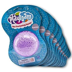 Educational Insights Playfoam Sparkle Jumbo Pod, Set of 12, Fidget, Sensory Toy, Ages 3+