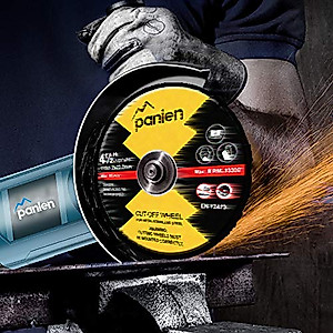 panlen 25 Pack - 4.5" 7/8" Arbor Cut Off Wheels for Metal, Premium Materials Stainless Steel Cutting Wheel, Thin Cut-Off Discs for Angle Grinder