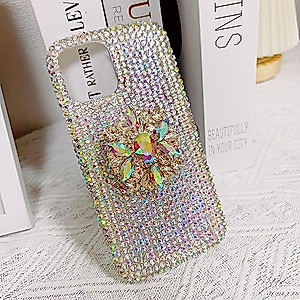 redecarie for Samsung Galaxy Note 10 Diamond Case,3D Handmade Luxury Bling Glitter Shiny Crystal Rhinestone Case with Holder Kickstand for Women Girls Kids Teens