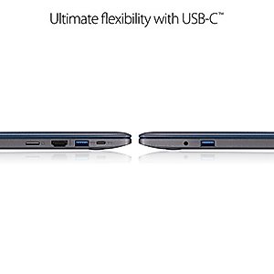 ASUS VivoBook L203MA Ultra-Thin Laptop, Intel Celeron N4000 Processor, 4GB LPDDR4, 64GB eMMC, 11.6” HD, USB-C, Windows 10 in S Mode (Switchable to Pro), L203MA-DS04, One Year of Microsoft Office 365