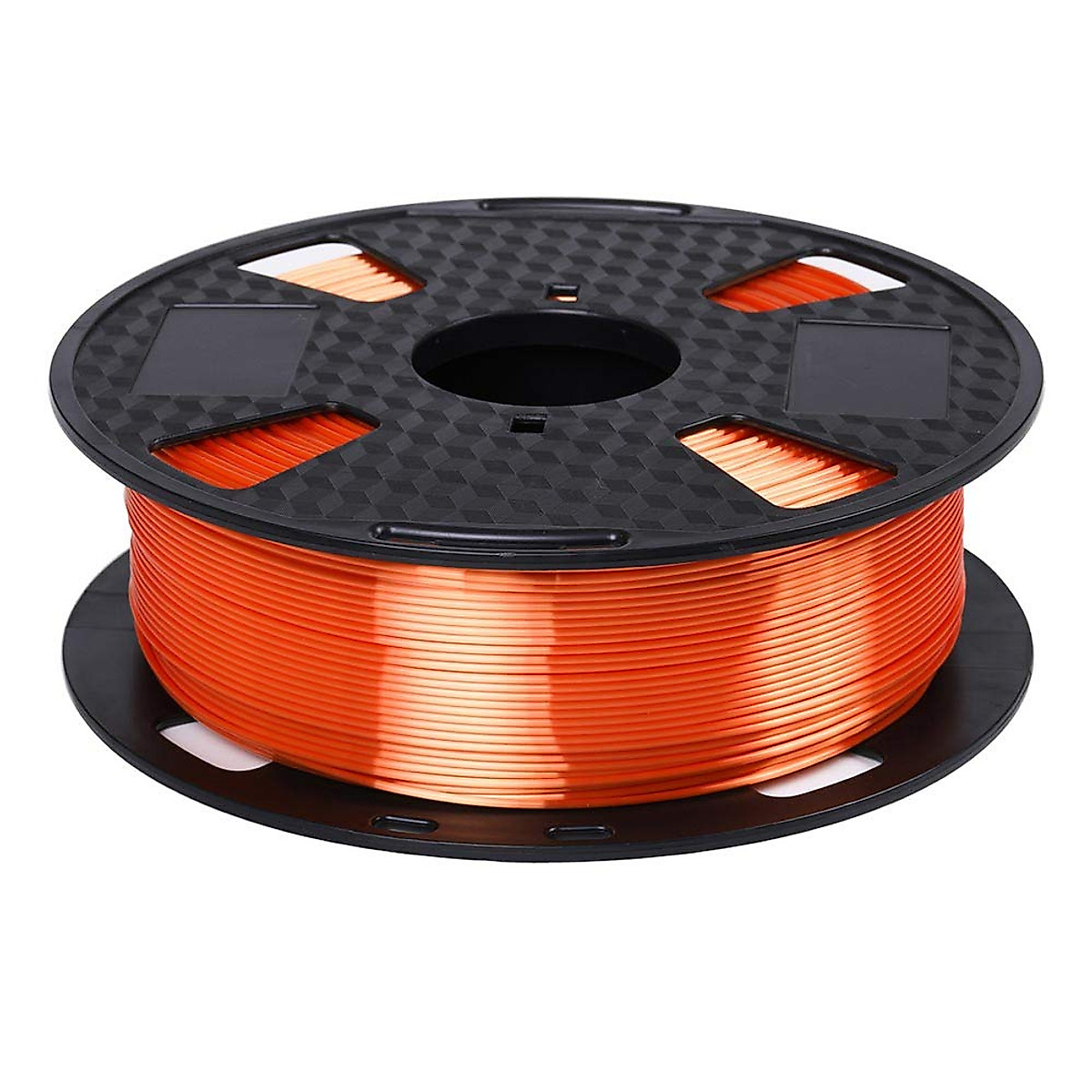 Silk Orange PLA Filament 1.75 mm 3D Printer Filament FDM Printing Materials 1KG 2.2LBS Spool Silky Shiny Shine Gold Silver Copper Green Orange PLA HZST3D
