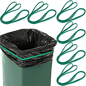 6 Pieces 30 Inch Rubber Bands for 95-96 Gallon Trash Cans, BBQ Grill Cover, Moving and Shipping Boxes