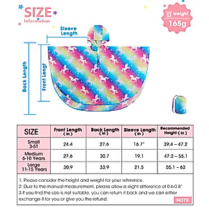 WAWSAM Lightweight Kids Rain Poncho Waterproof Kids Poncho Reusable Hooded Rain Jacket for Boys Girls