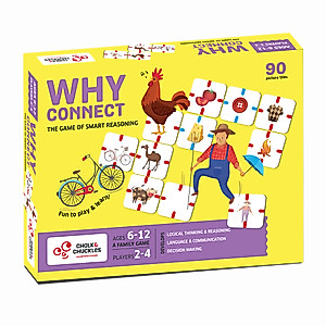 Chalk and Chuckles Board Game - Why Connect Educational and Family Game for Kids Age 6-12 Years, Speech Therapy Tool