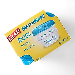 Glad Gladware Series Durable Plastic Food Storage Containers with Lids, 4 Count - 4 Pack - Ideal for Meals, Snacks, and Desserts - Microwave Safe Plastic Food Containers