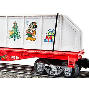 Lionel Mickey & Friends Christmas Flatcar with Girders, O Gauge