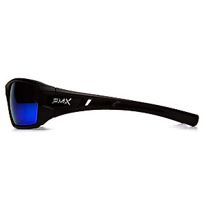 Pyramex Velar Safety Glasses, Black Frame/Ice Blue Mirror Lens