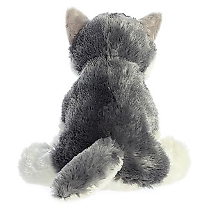 Aurora® Adventurous Destination Nation™ Wolf Stuffed Animal - Global Exploration - Learning Fun - Gray 12 Inches