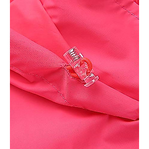 Outto Women's Cycling Jacket Convertible UPF50+ Windproof with Zip Off Sleeves(Medium,Pink)