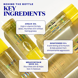 Supergoop! Glow Oil, 1.0 fl oz - SPF 50 PA++++ Hydrating, Nourishing Vitamin E Body Oil + Broad Spectrum Sunscreen Protection - With Marigold, Meadowfoam & Grape Seed Extracts